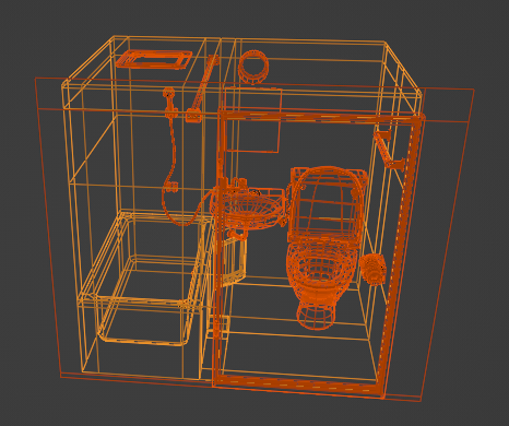 3点ユニットバス（FBX、Blender3.6.0） - TecoMalu【テコまる】 - BOOTH