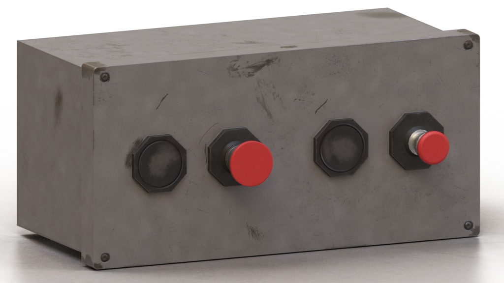 【VRChat想定 / 3Dモデル】 産業用制御盤 | Worn industrial control panel - onion3d - BOOTH