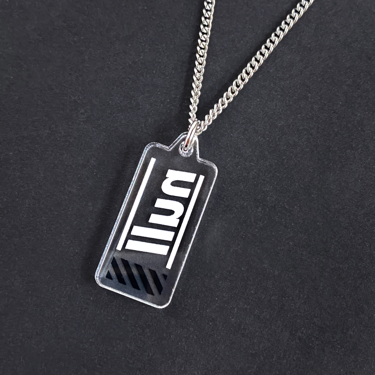 【null】ネックレス│アクリルアクセサリー│││ユニーク│モード系│ストリート系│モノトーン│個性的│カッコイイ｜デジタル - StrangeCapsule（ストレンジカプセル） - BOOTH