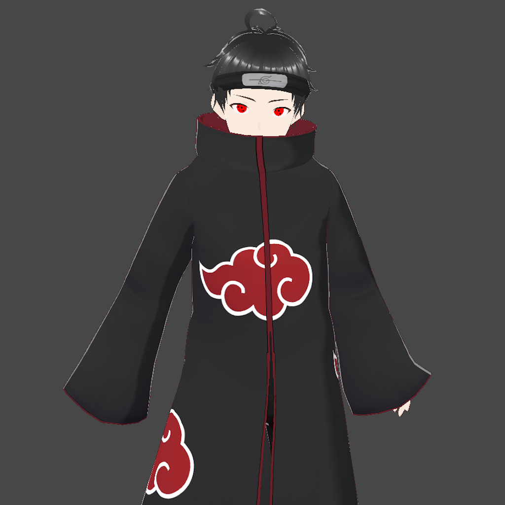 (VROID) Naruto - Akatsuki Cloak - dangermv - BOOTH