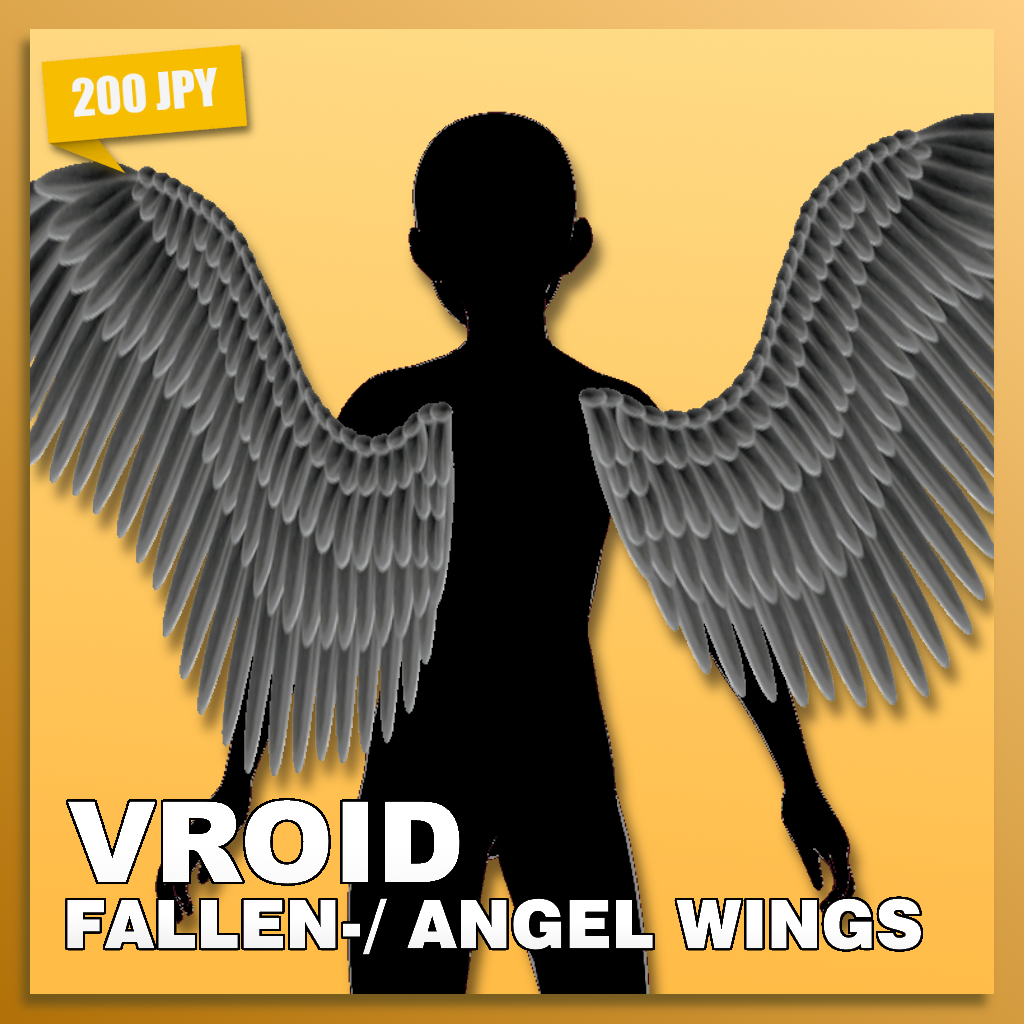 (VROID) Fallen Angel / Angel Wings v2 - dangermv - BOOTH