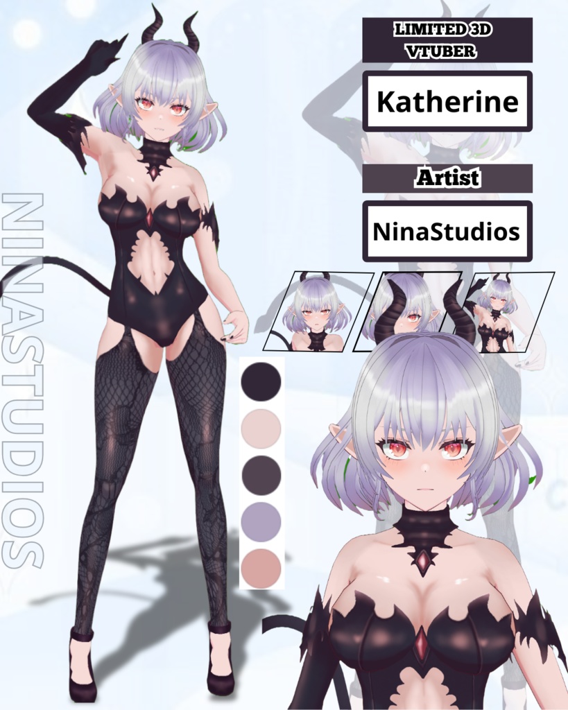 LIMITED to 1 3D VTUBER MODEL - KATHERINE - アバター rVRC