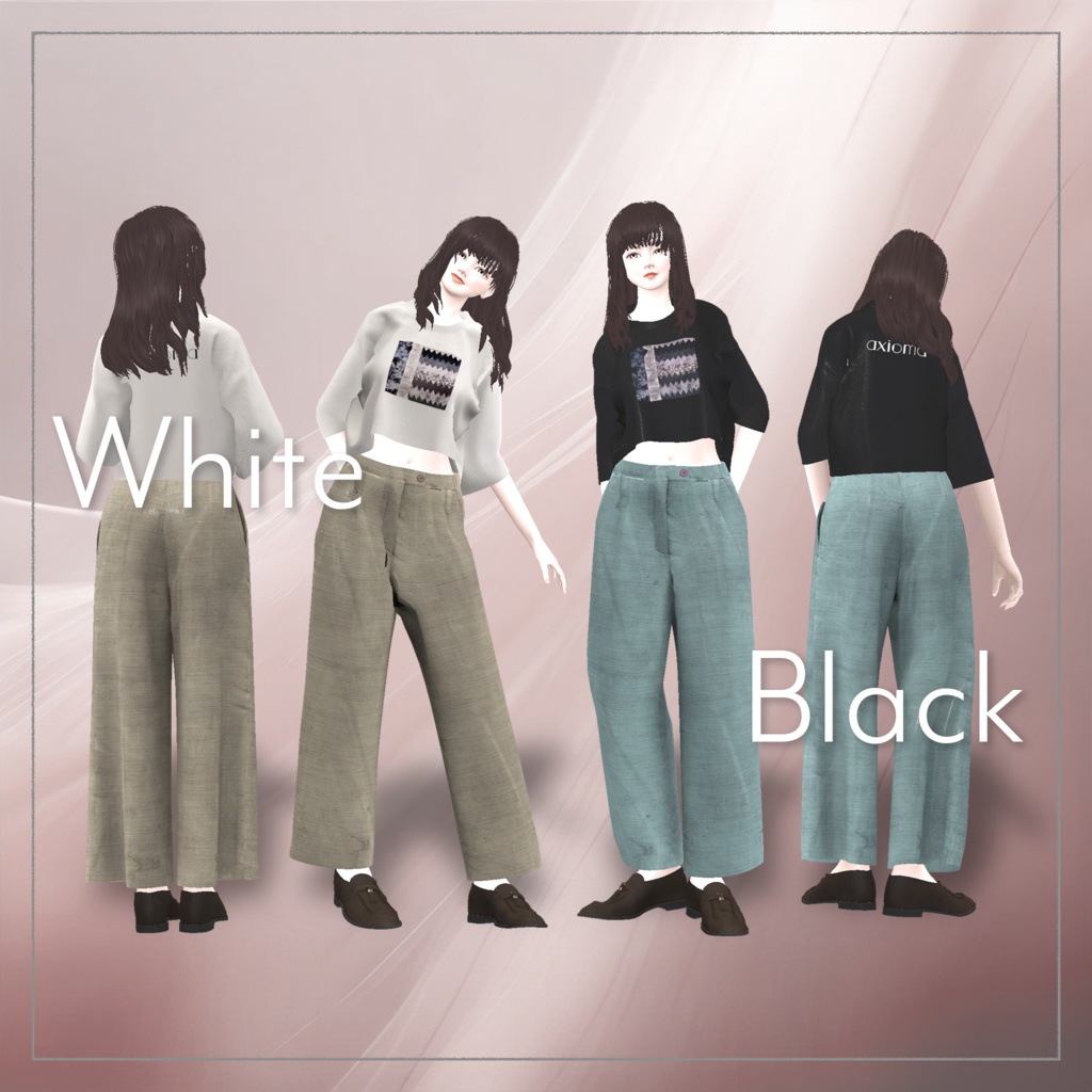 eccol [Basic look] (エコール) 【オリジナル3Dアバター 3D衣装】 - axioma - BOOTH