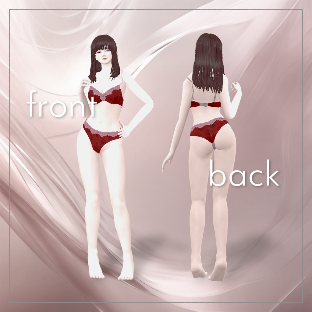 eccol [Basic look] (エコール) 【オリジナル3Dアバター 3D衣装】 - axioma - BOOTH