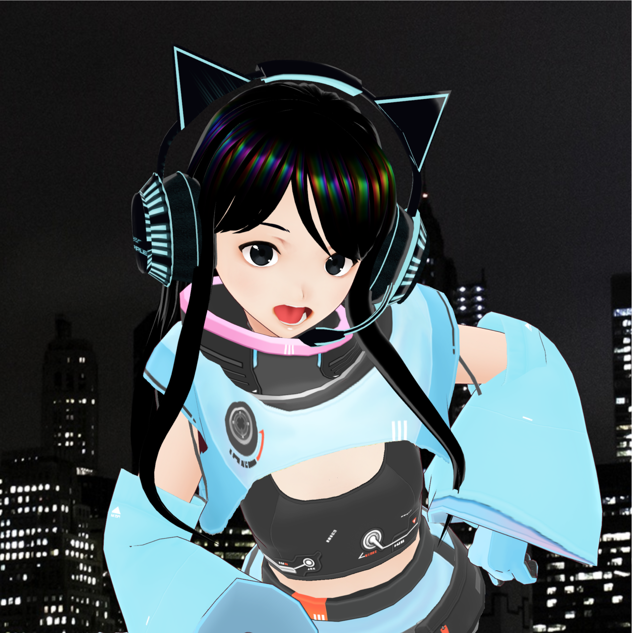 サイバーヘッドホン Cyber Headphones (おまけエミッションバージョン入り) - Ringo🍎🍎🍎 - BOOTH
