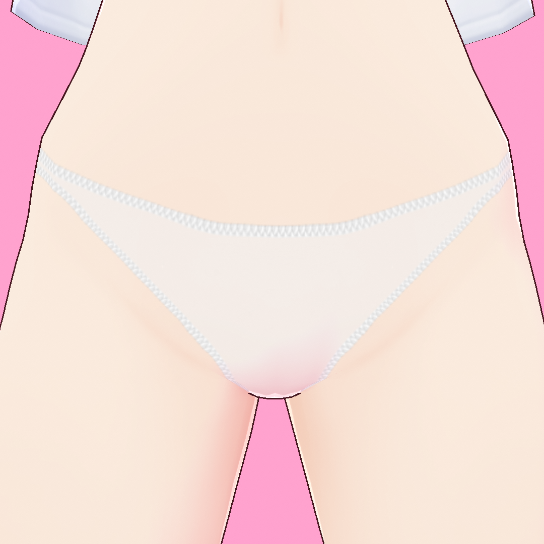 改変再配布可な白無地パンティ - Ringo🍎🍎🍎 - BOOTH