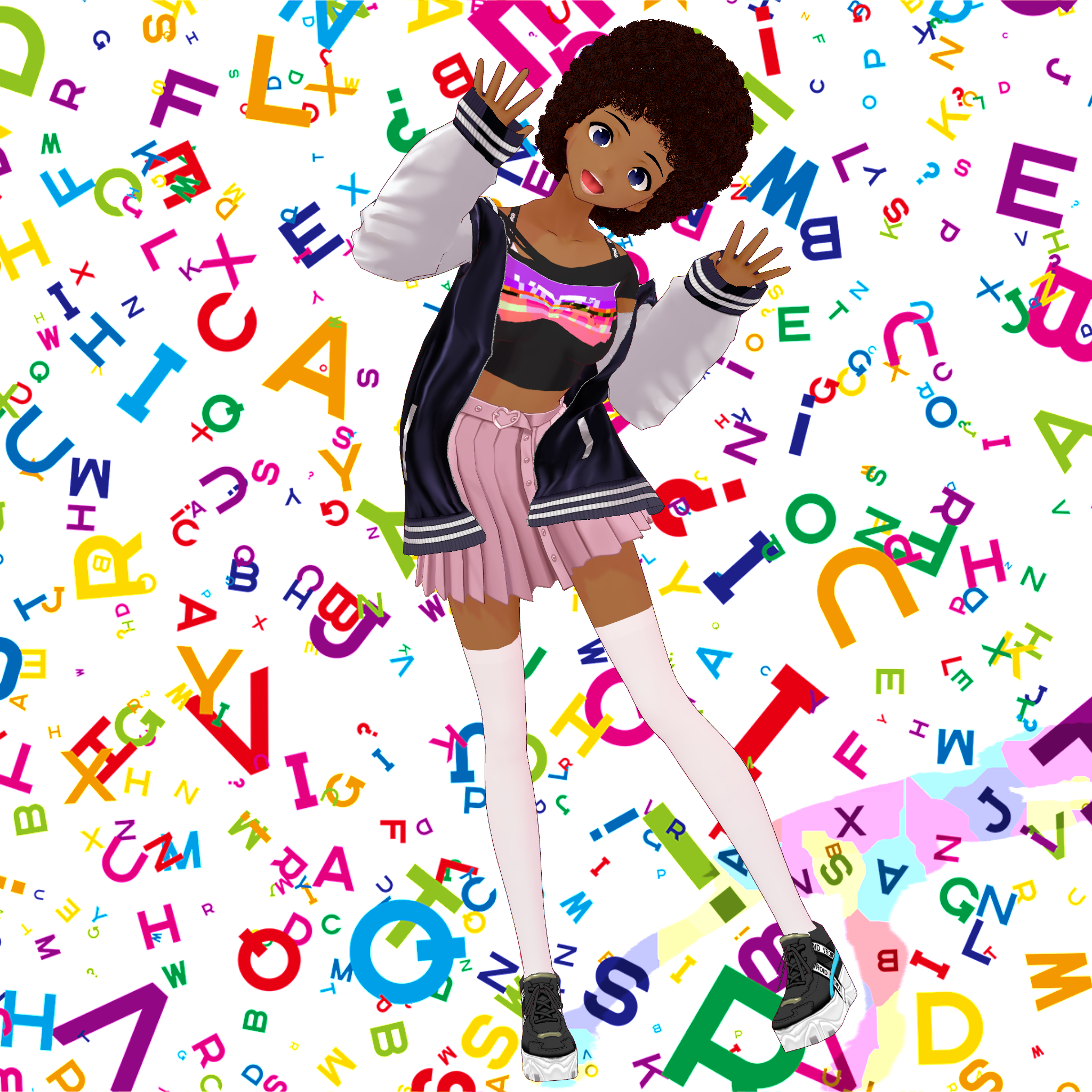 VRoid髪型アフロ Afro hairstyle for VRoid - Ringo🍎🍎🍎 - BOOTH