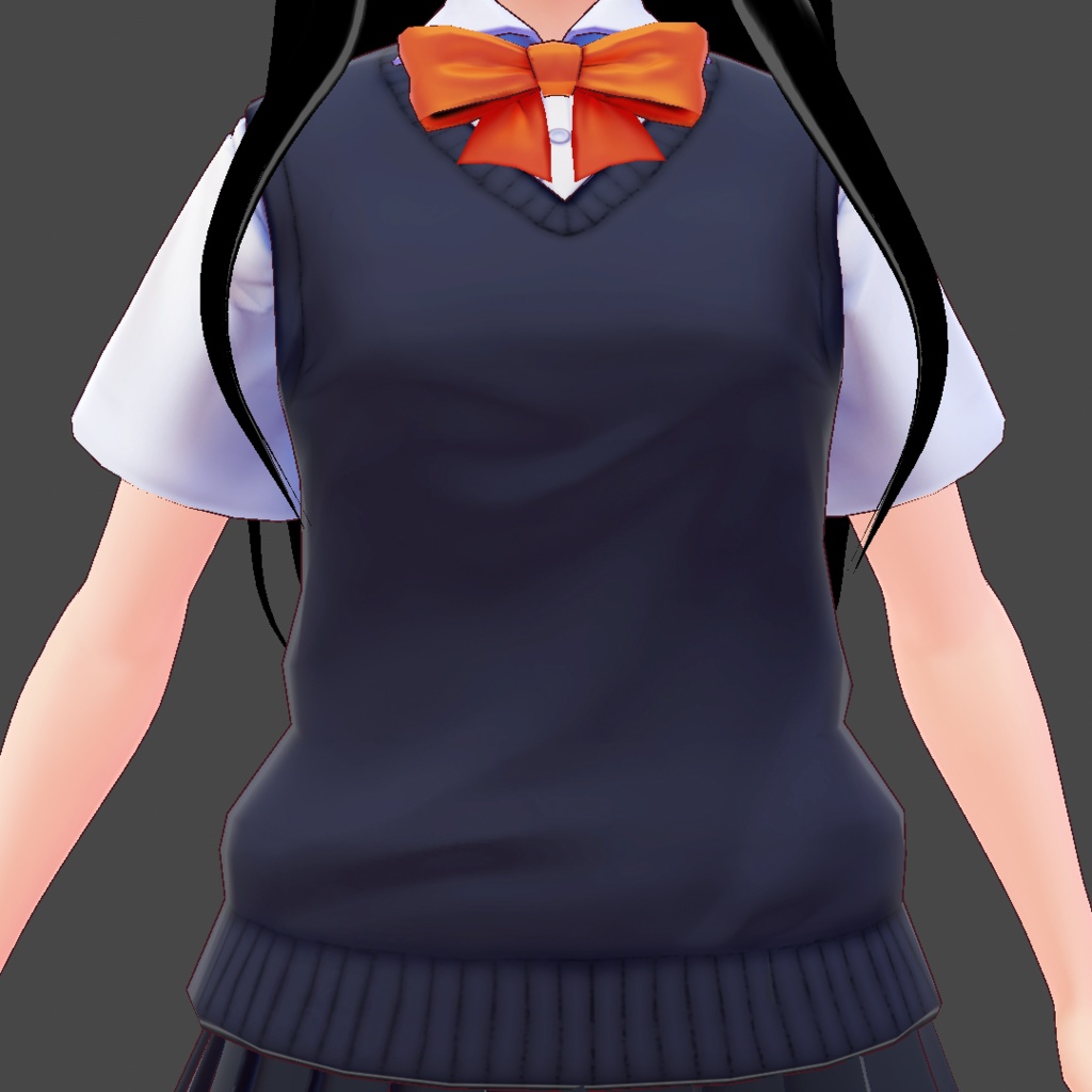 VRoid正式版用VRoidカスタムアイテム β版標準制服（半袖） - Ringo🍎🍎🍎 - BOOTH