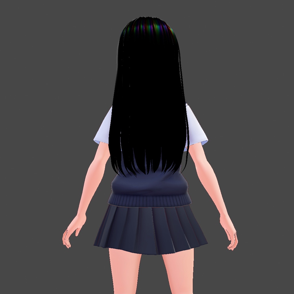 VRoid正式版用VRoidカスタムアイテム β版標準制服（半袖） - Ringo🍎🍎🍎 - BOOTH