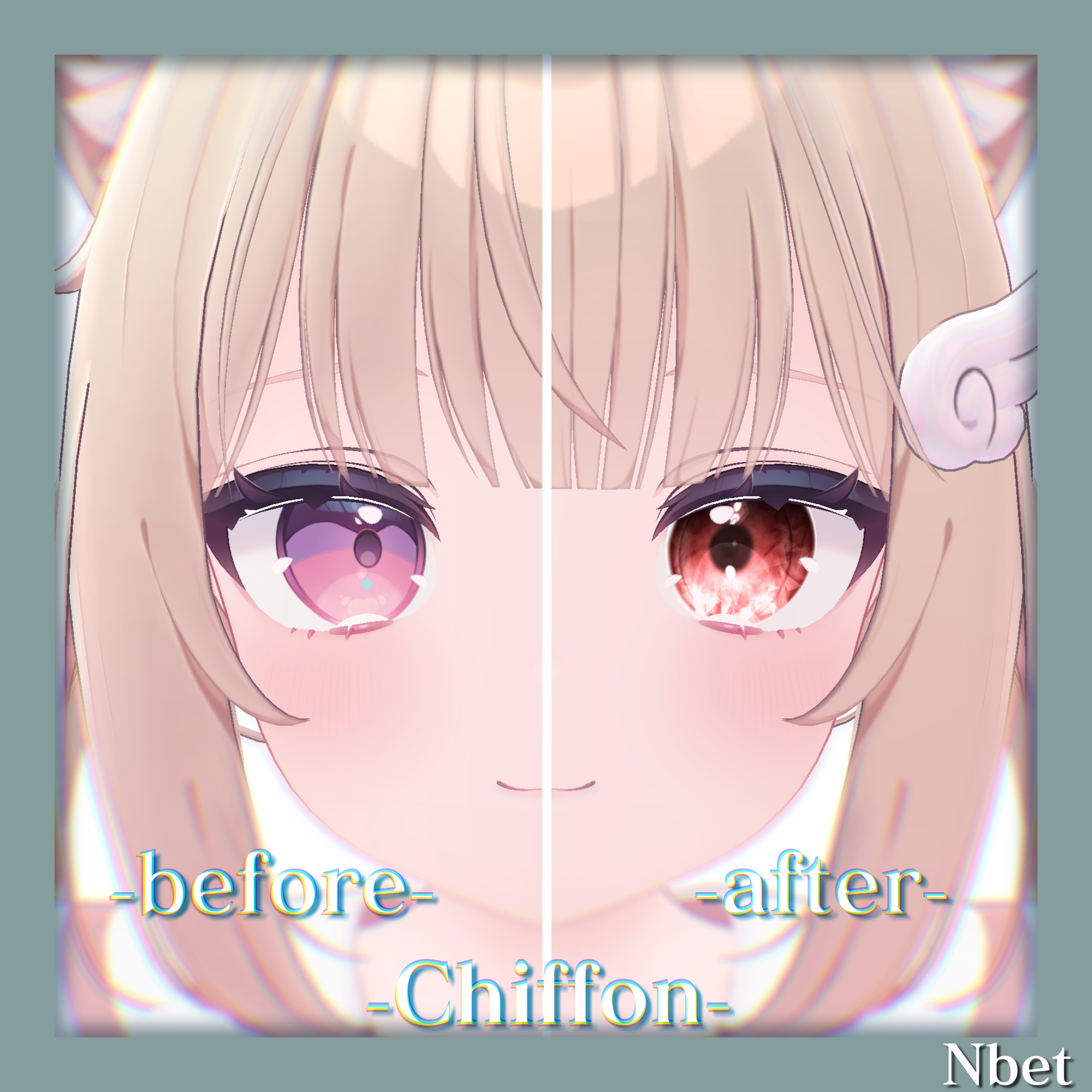 【12アバター対応】N_triangle_eye【VRchat】 - Nbet - BOOTH