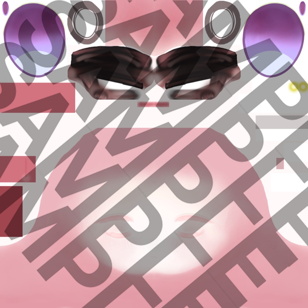 Moko Purple Recolor - RuriVRChat - BOOTH