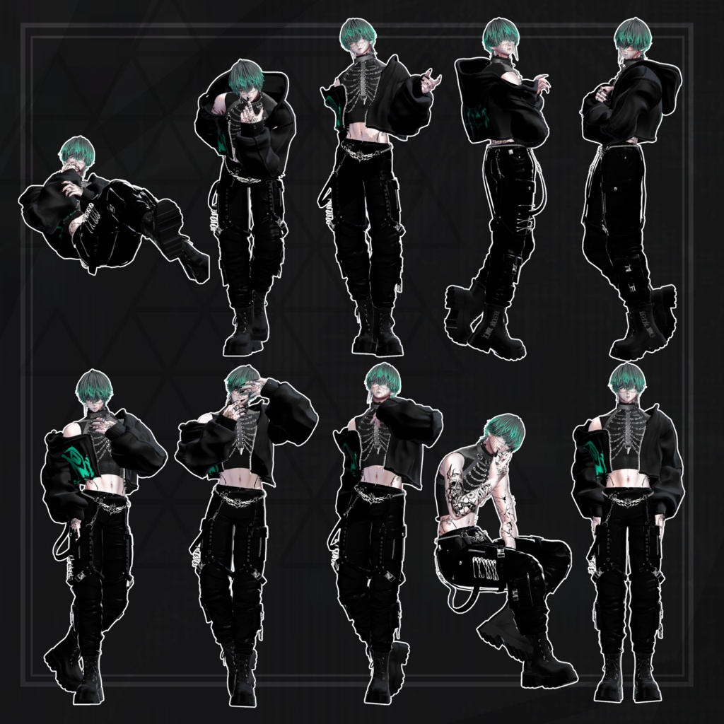 【Free】PoseAnimation 4 - Aki_telier - BOOTH