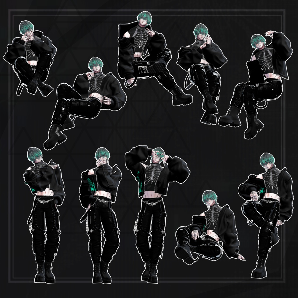 【Free】PoseAnimation 4 - Aki_telier - BOOTH