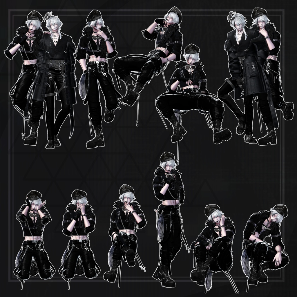 【Free】PoseAnimation 5 - Aki_telier - BOOTH