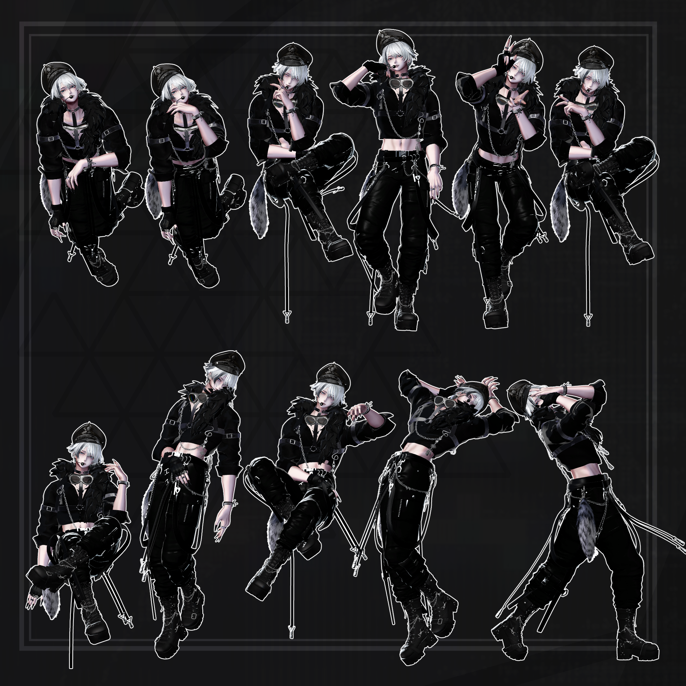 【Free】PoseAnimation 5 - Aki_telier - BOOTH