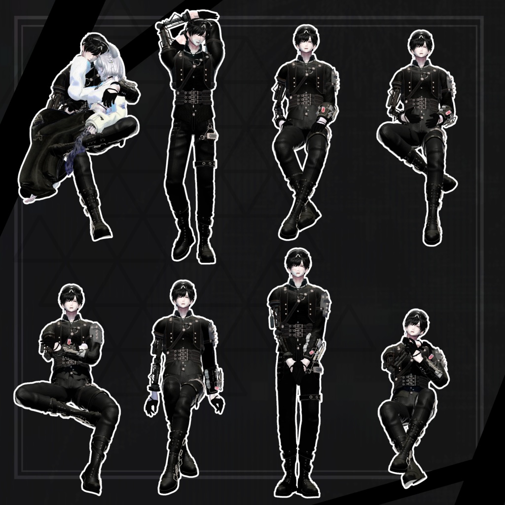 PoseAnimation No,1～3 - Aki_telier - BOOTH