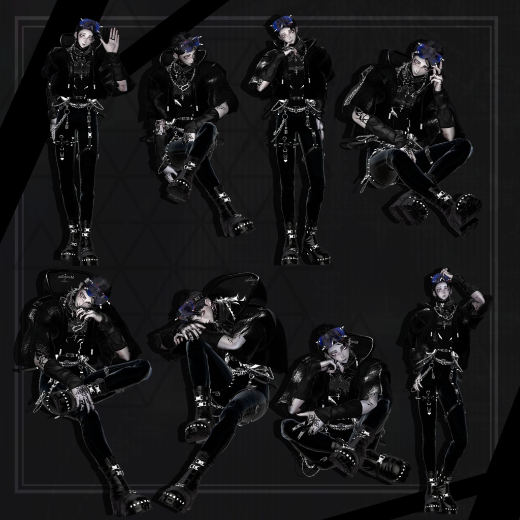 PoseAnimation No,1～3 - Aki_telier - BOOTH