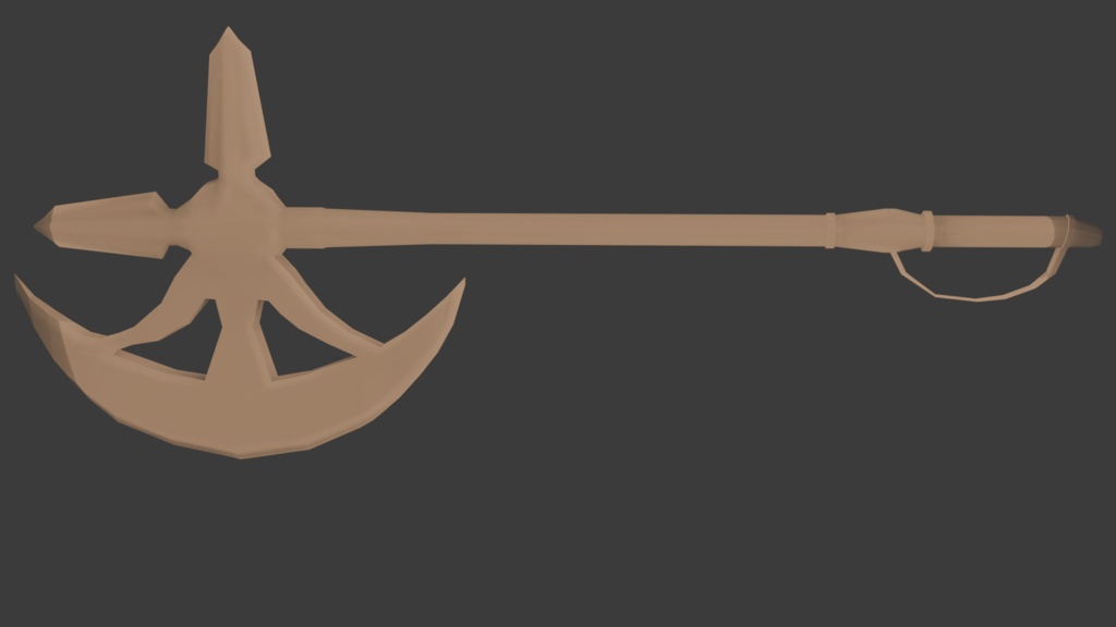 Escanor Axe v01 (NO TEXTURE) - eneryonmodels - BOOTH
