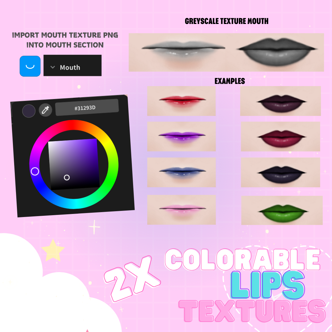 VRoid Face & Body Skin PNG Texture Pack - Vtuber Asset for Streaming ...