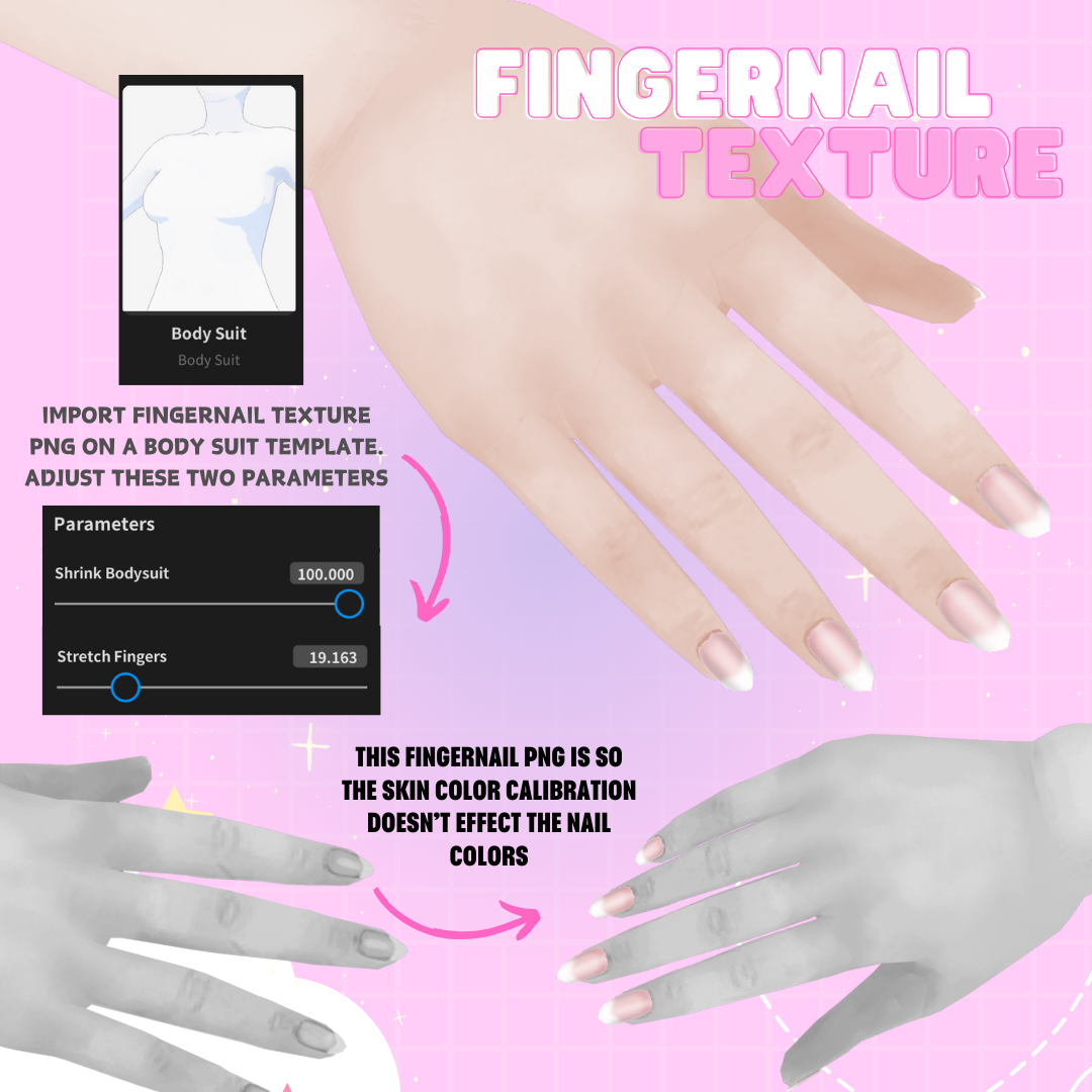 VRoid Face & Body Skin PNG Texture Pack - Vtuber Asset for Streaming ...