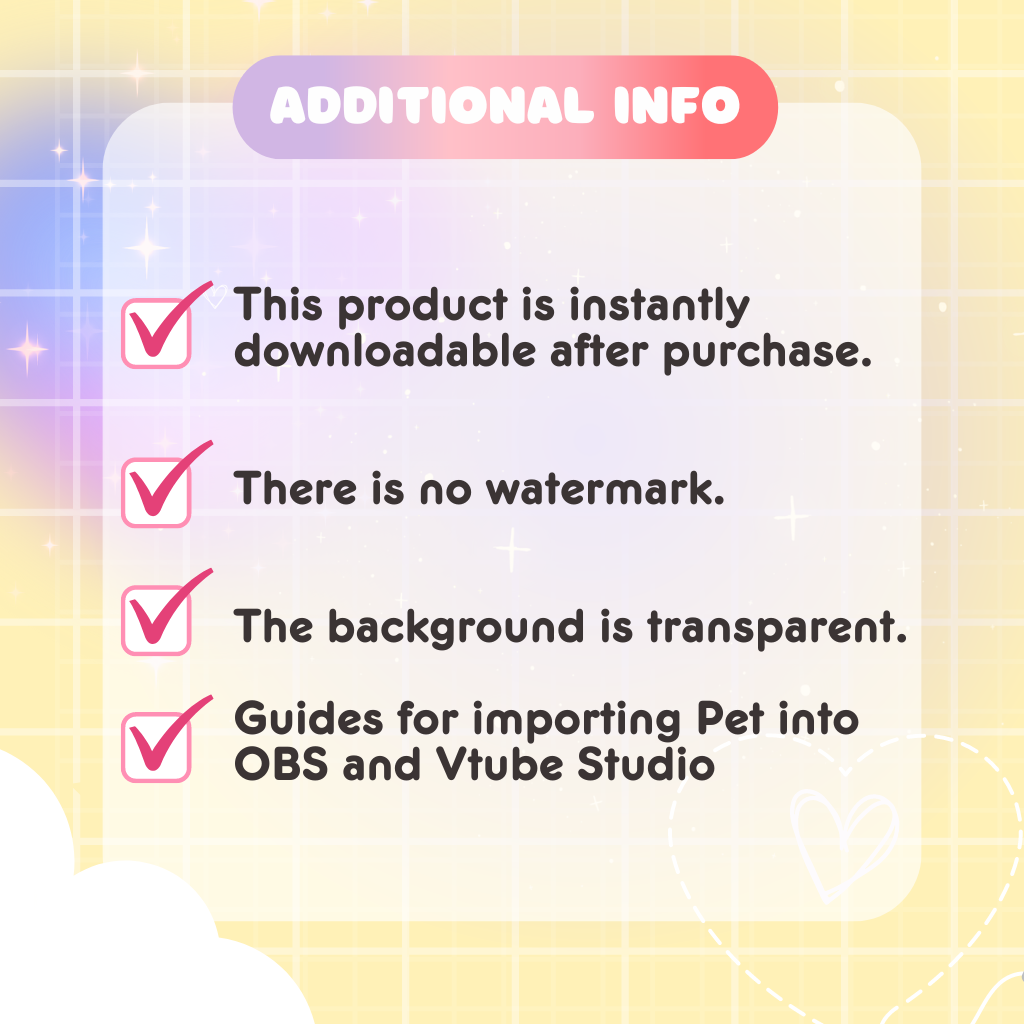 Animated Cute Lamb Streamer Pet Pal Asset - Vtuber Companion Streaming ...