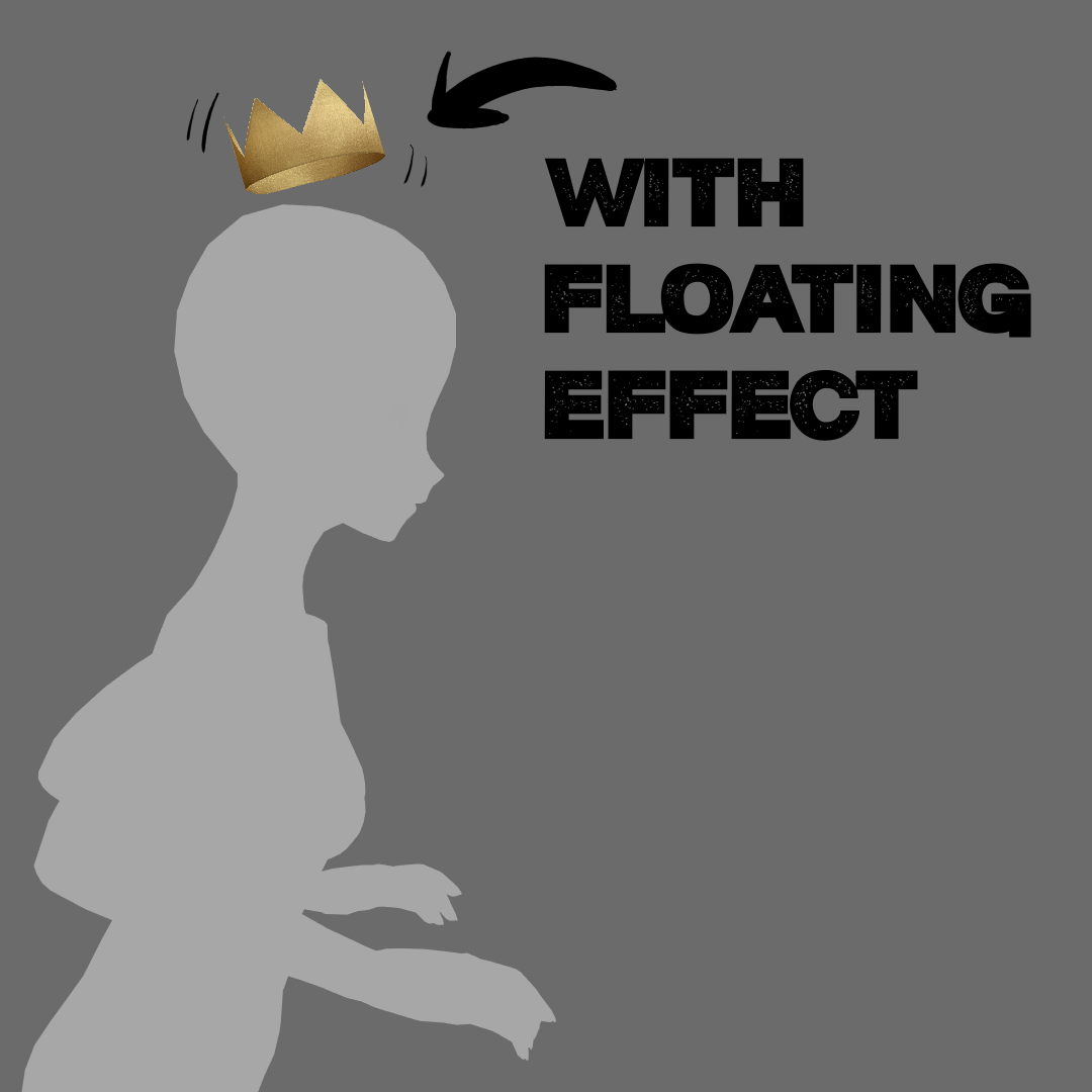 Floating crown (hair preset) - KurukaShop - BOOTH