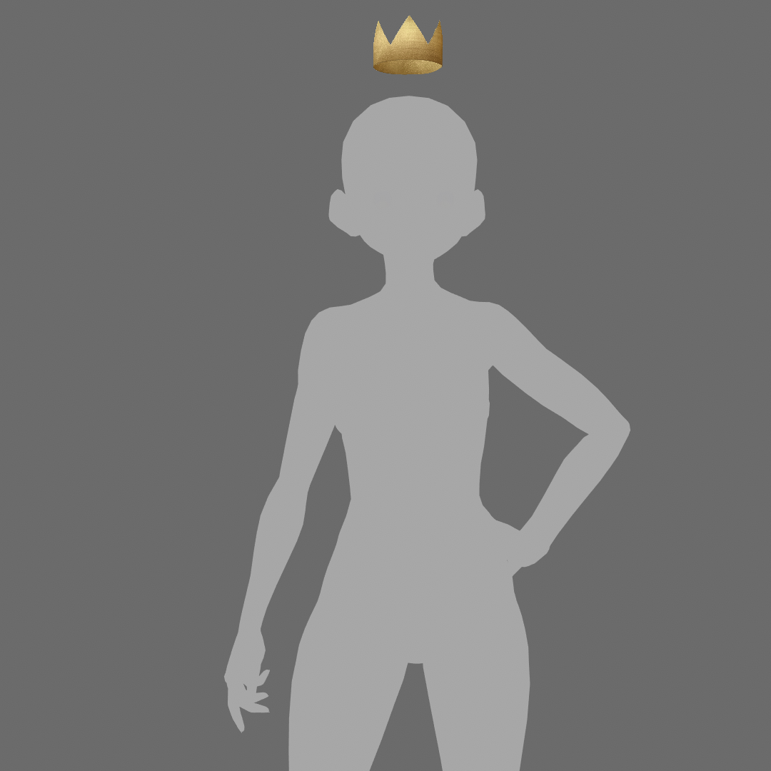 Floating crown (hair preset) - KurukaShop - BOOTH