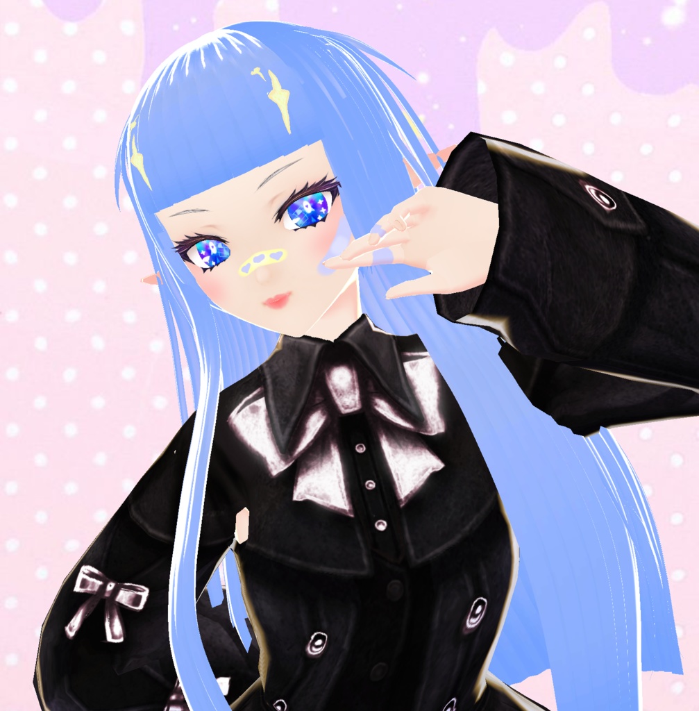 Vroid Sparkle Hair preset ヘアプリセット - StrawberieMochi - BOOTH