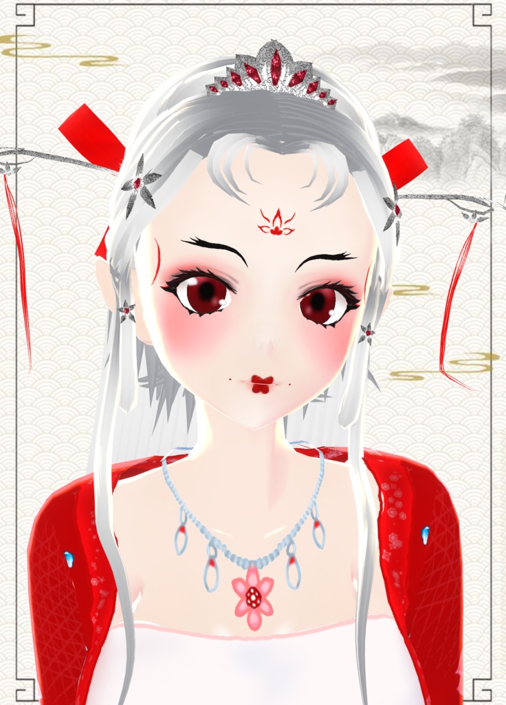 Vroid Vtuber Adoptable Hanfu - StrawberieMochi - BOOTH