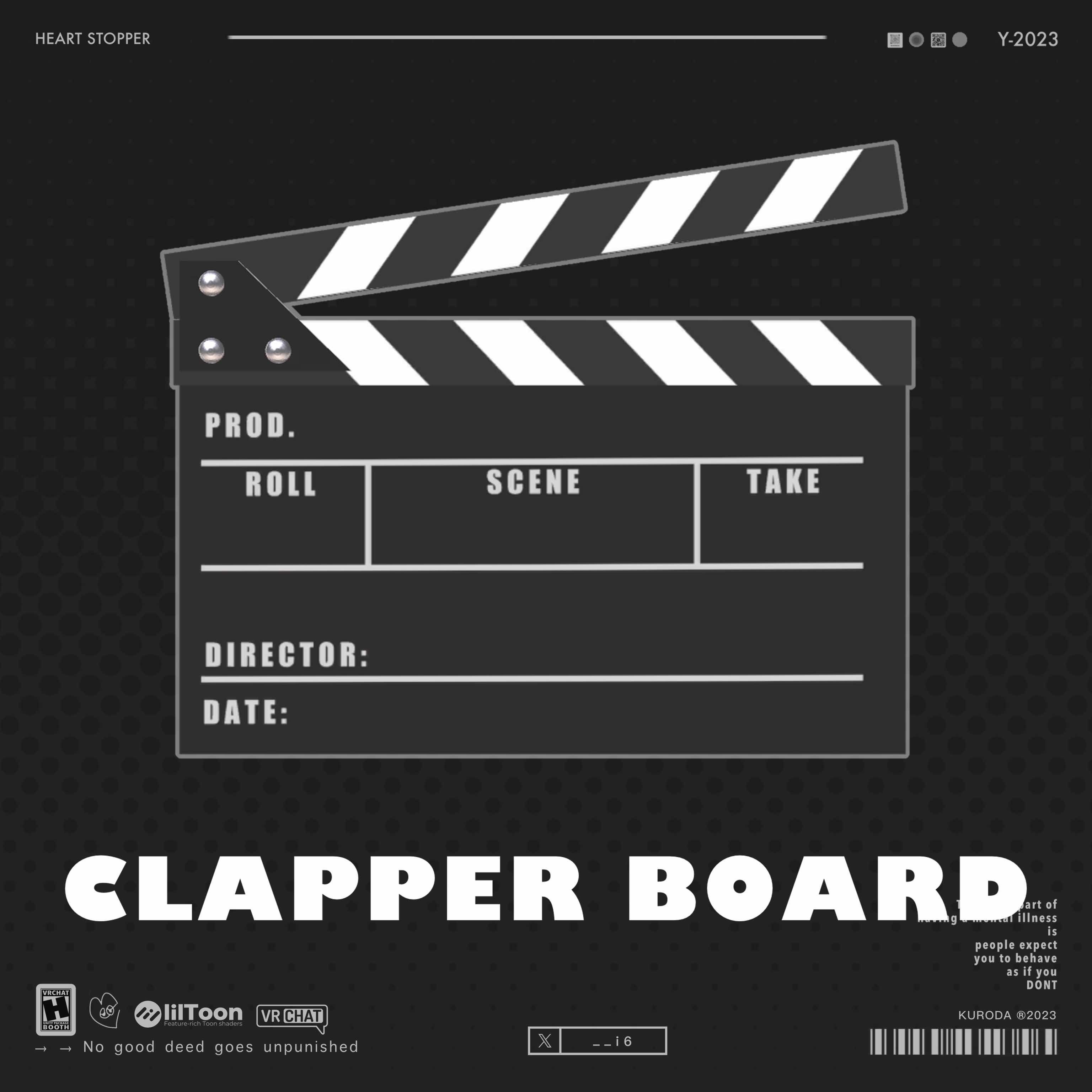 【FREE】CLAPPER BOARD - HEART STOPPER - BOOTH