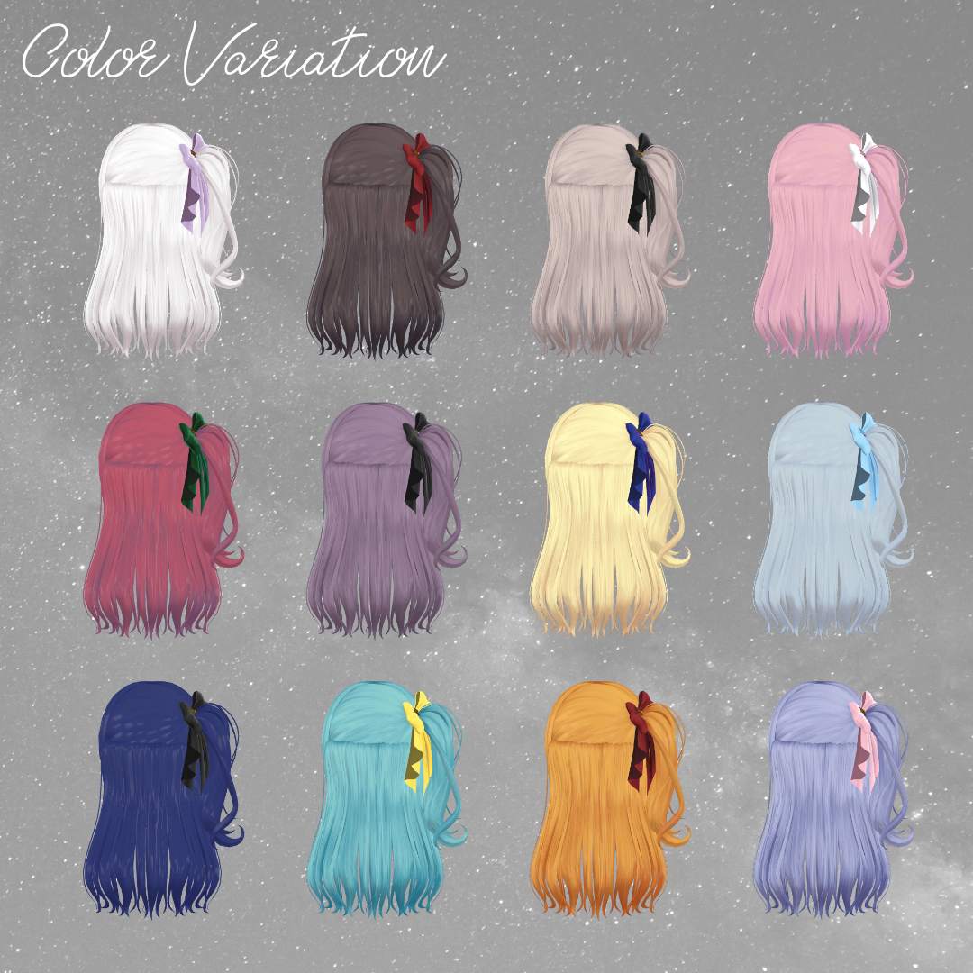 Gemini hair ふたご座ヘア【VRChat】 - VAlice - BOOTH