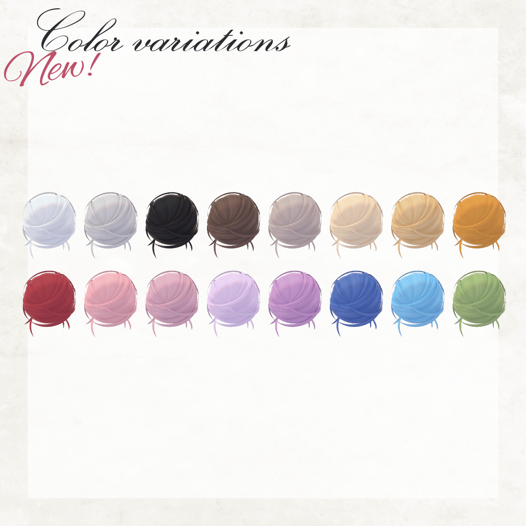 おだんごエクステ Bun extension【VRChat】 - VAlice - BOOTH