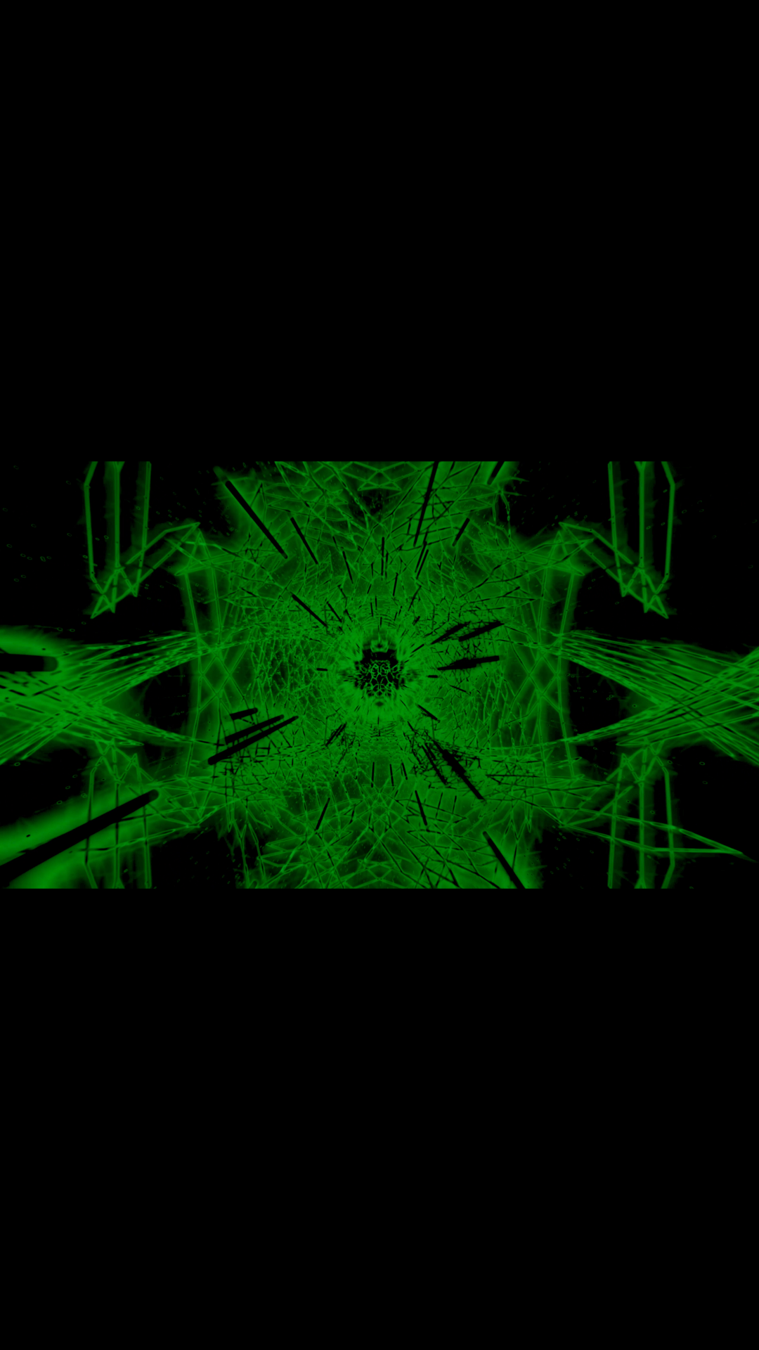 Cyber Warp Tunnel Green Energy Core HD VJ Loop - r_i_ggggg vj animation ...