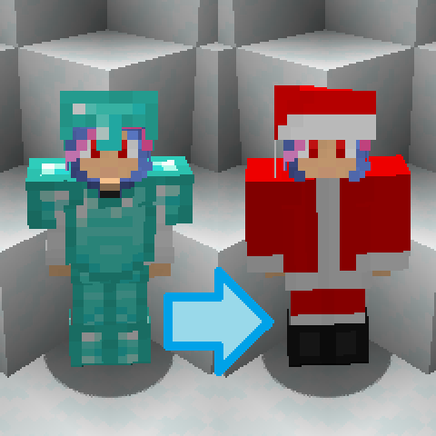 【JAVA・統合版】防具をサンタ風にするリソースパック『Santa Armor』【Minecraft】 - 二之園 - BOOTH