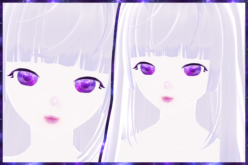 【VRoid】【Free】Eyes (irises) 50 colors set 「space window」 - Kyuuketsuki ...