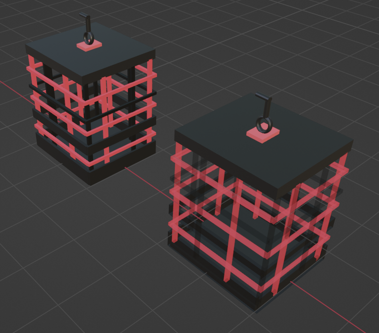 籠 FBX OBJ GLB - neseyorewa - BOOTH