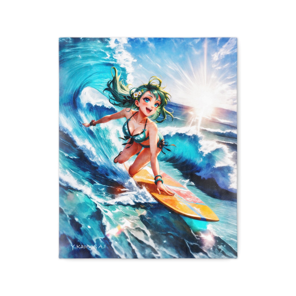 B1660B65art_Surfing Girl - vapor-magic - BOOTH