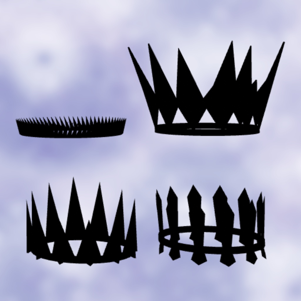 Simple Crown【VRChat想定】 - エリーターズ/Eliters - BOOTH