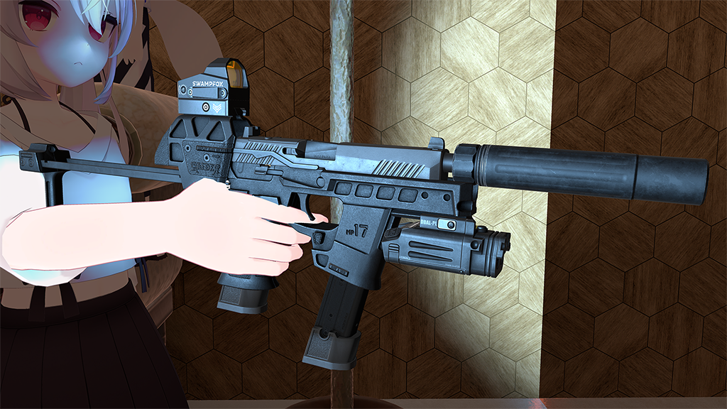 【VRChat】Flux Defense Raider P320 Realistic Operation - vrc-rin - BOOTH