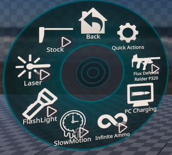 【VRChat】Flux Defense Raider P320 Realistic Operation - vrc-rin - BOOTH