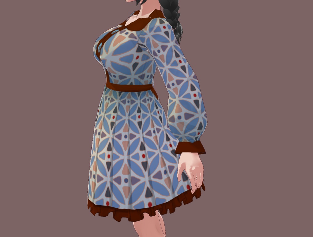 2 Pattern Dresses (2 textures) - Pixeline's Dress Shop - BOOTH