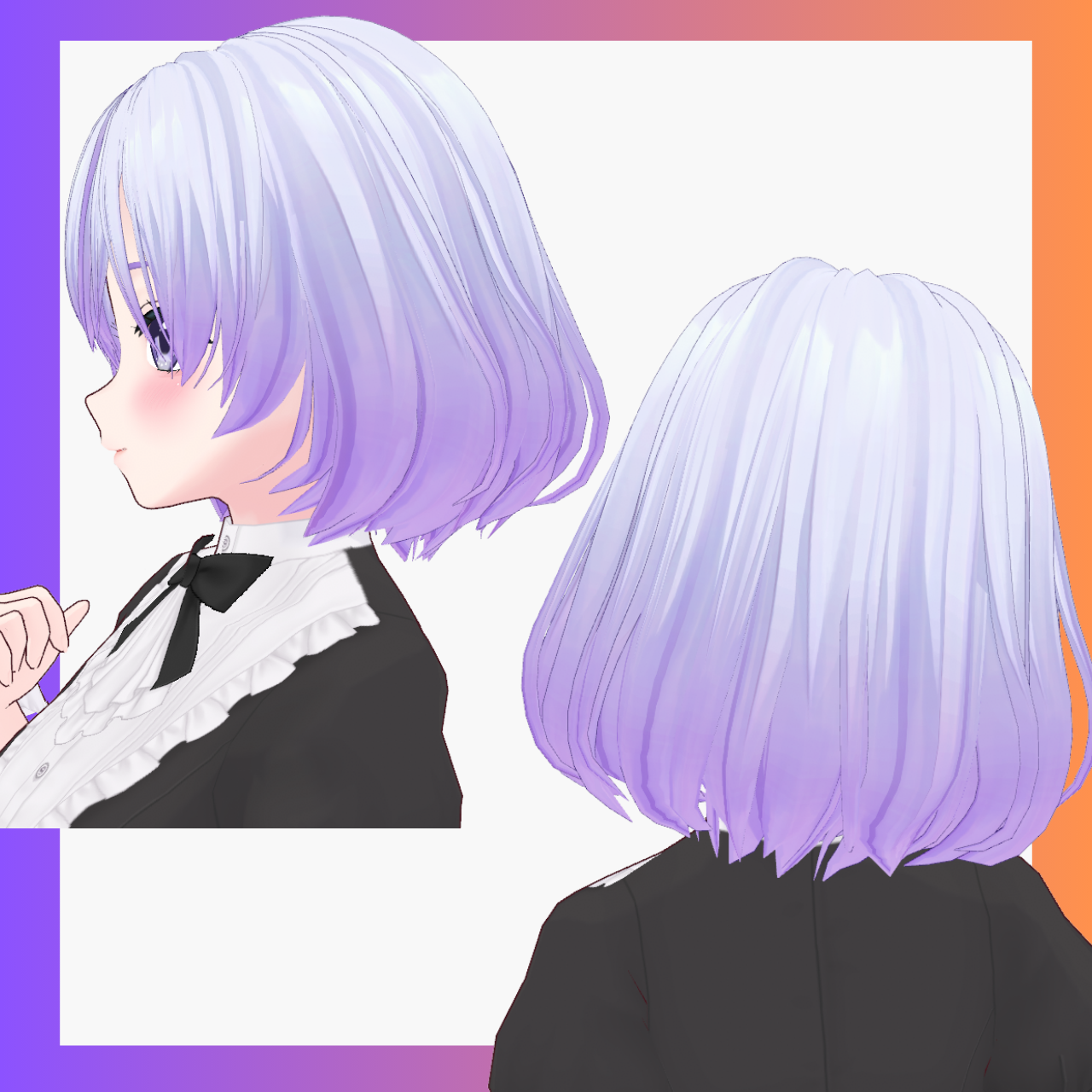 【VRoid3Dモデル】kaiボブヘア【VRoid/VRMデータ付】 - haku5000 - BOOTH