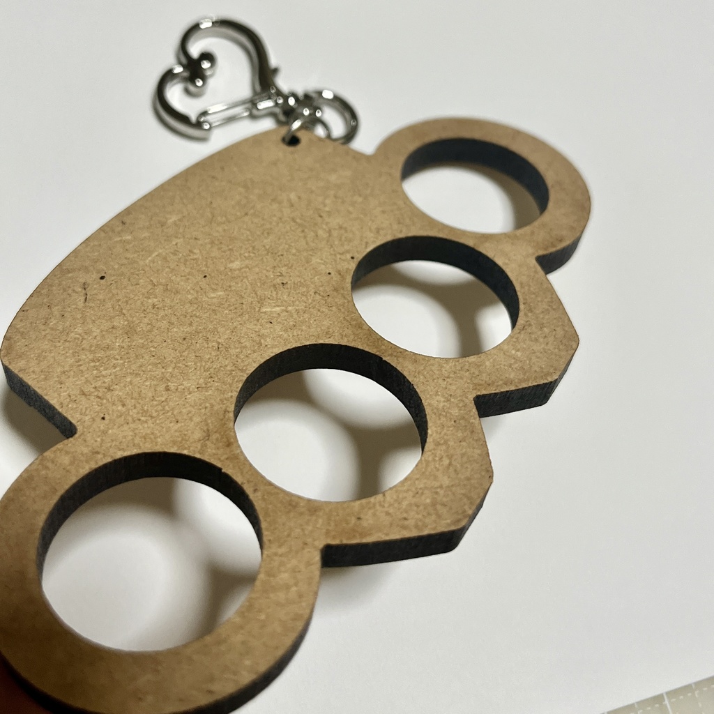 VACHSS 木製（茶色）メリケンサックキーホルダー - 悠ノたろ - BOOTH