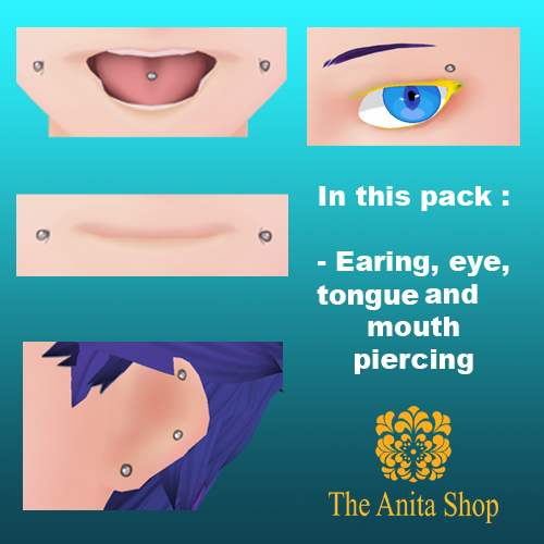 Piercing Set | VROID - The Anita Shop - BOOTH