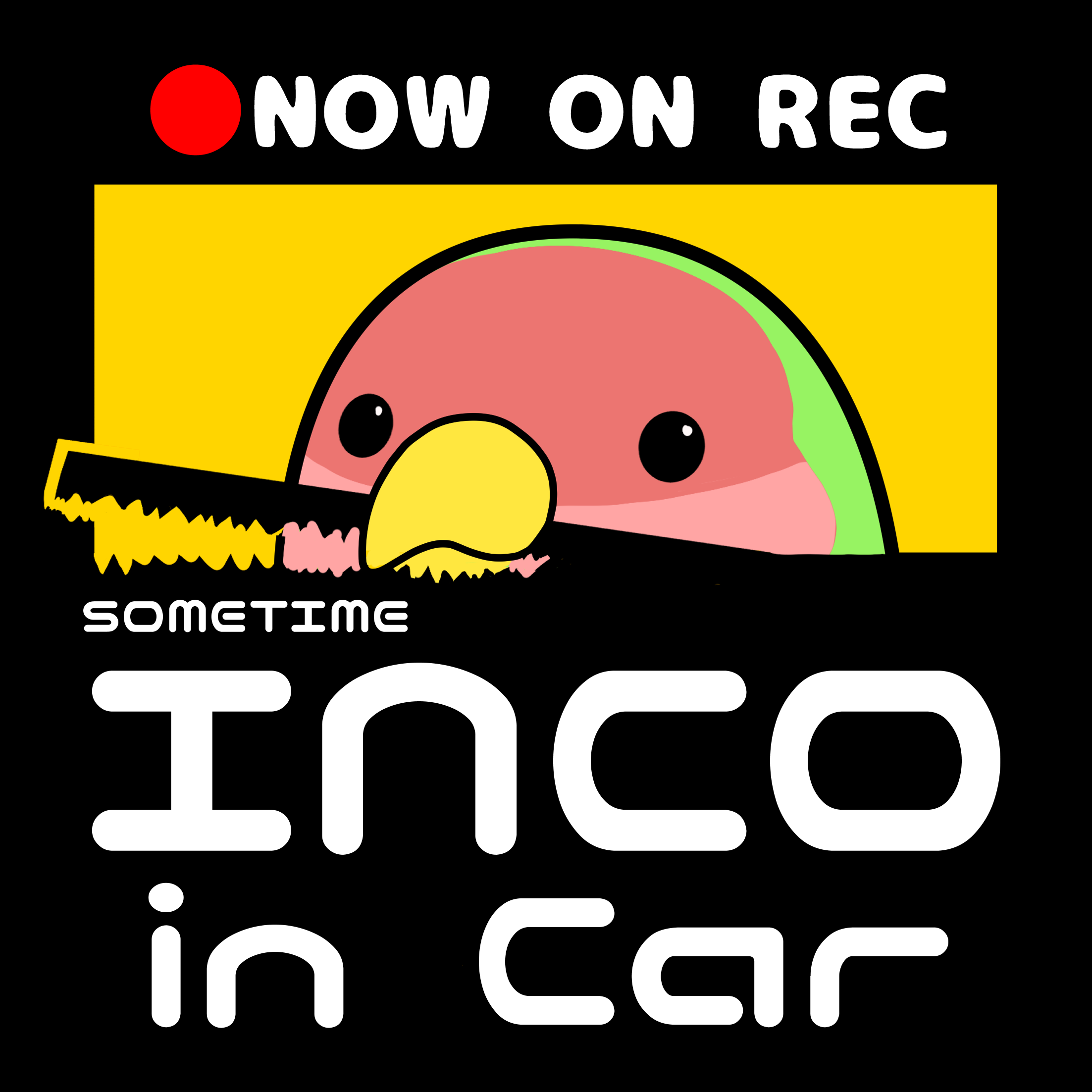 INCO in Car 10cm×10cm - ぽっぽこ本舗 - BOOTH