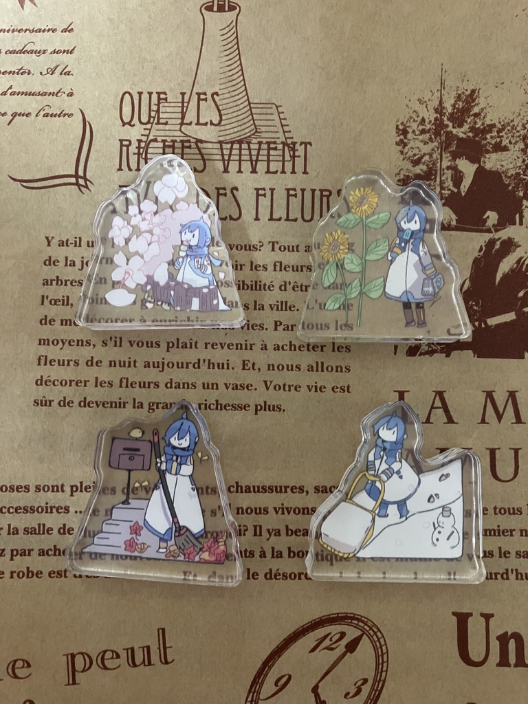 「四季セット」KAITOくん自立アクリルスタンド - かまだろう - BOOTH