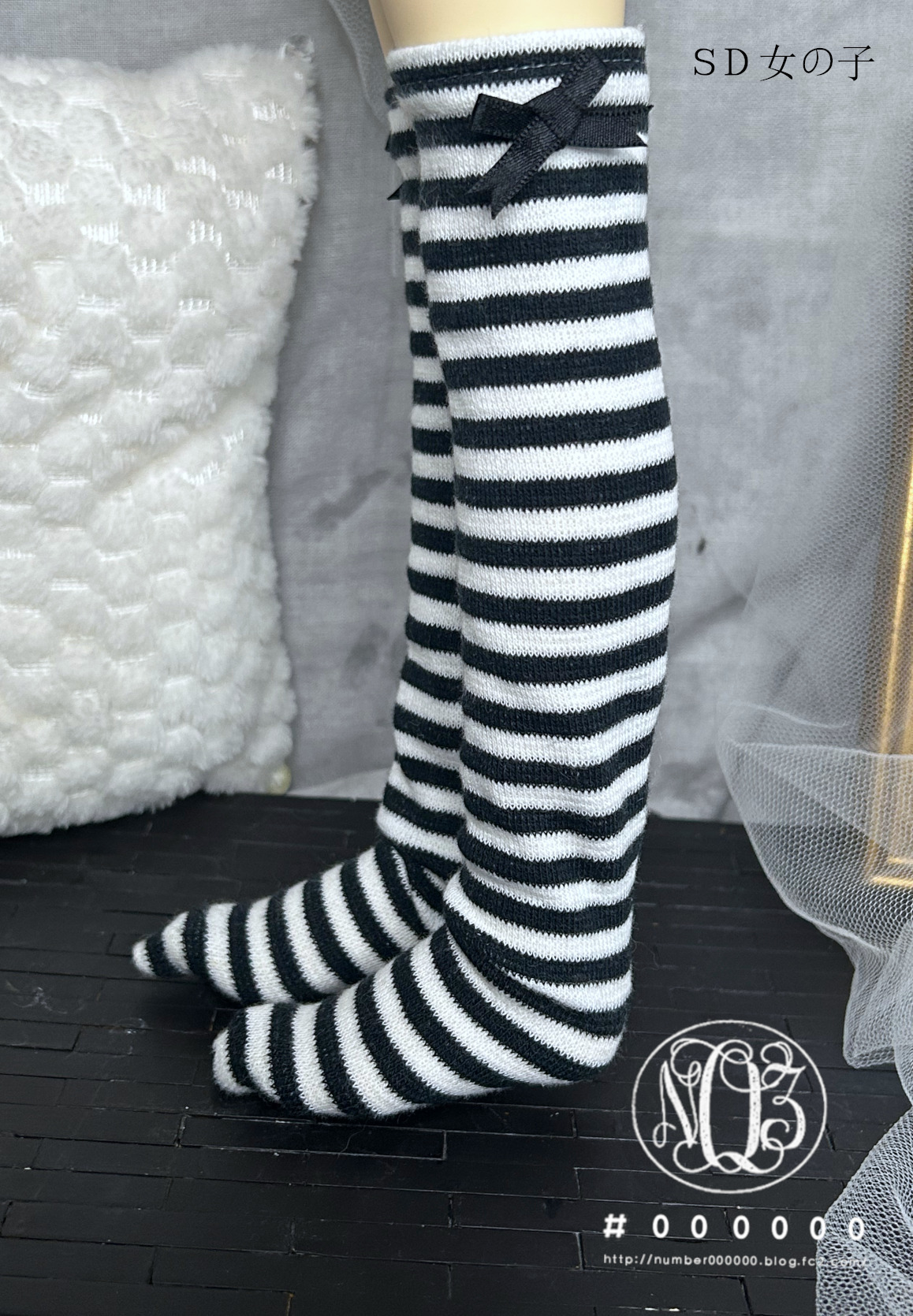 【DD SDサイズ】ボーダーソックス - #000000 NumberZero Shop - BOOTH