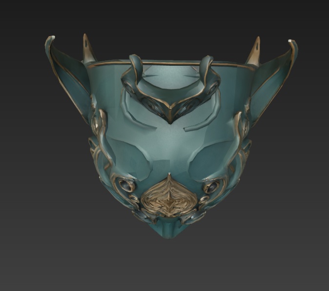 Azure Oni Specter Mask 碧鬼面 - Luna Dreamscape - BOOTH