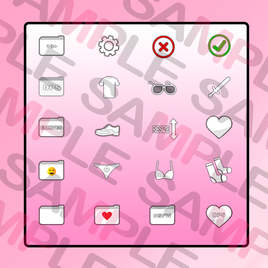 VRChat Menu Icon Pack (20+ Icons) アイコン - shiio - BOOTH