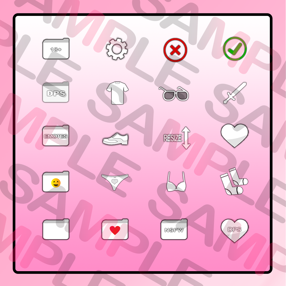 Menu Icon Mega Pack (70+ Icons) 「メニューアイコンメガパック」 「七十+」「VRChat」 - shiio ...